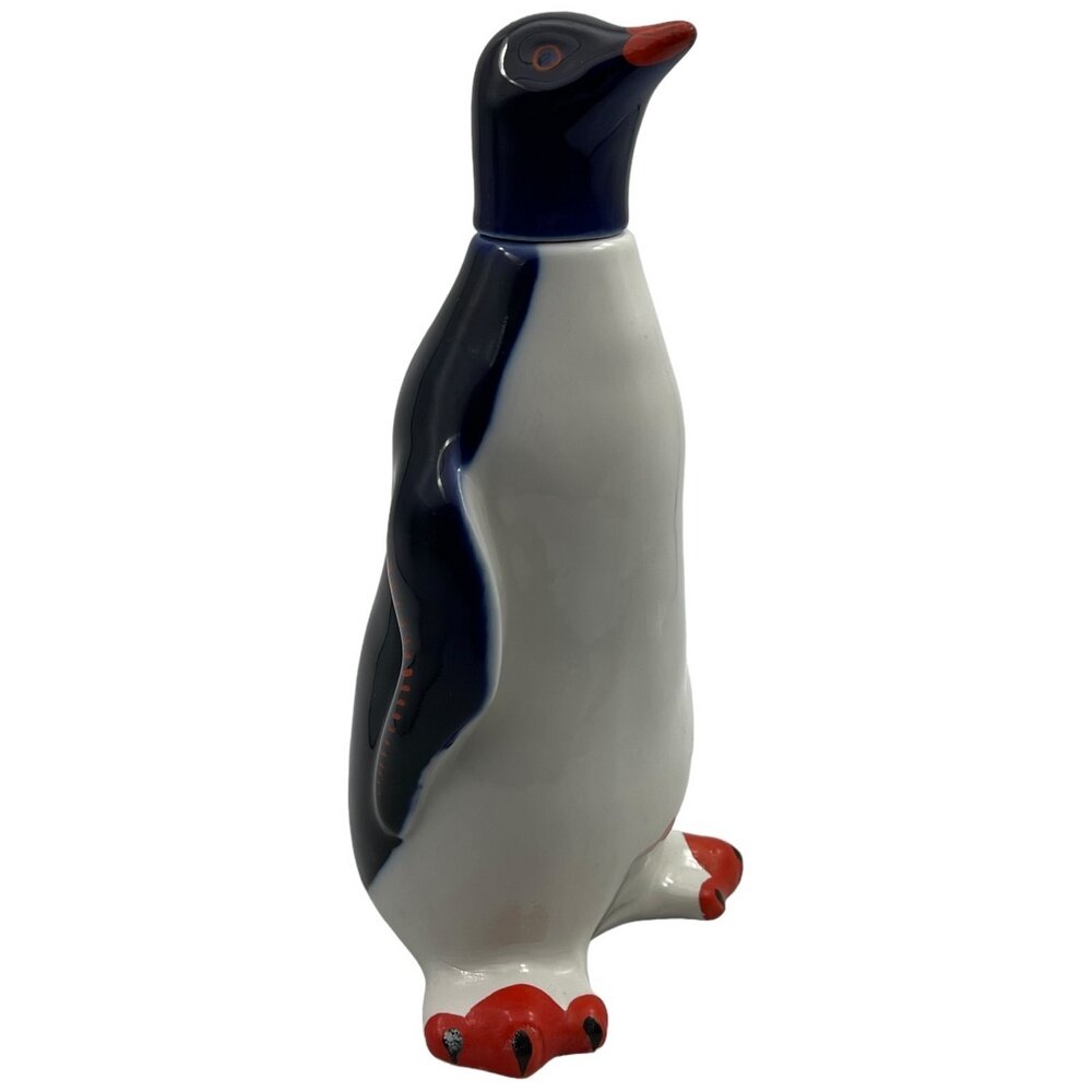 Штоф "Пингвин", 0.6 л, автор Кольцов Н. А, фарфор, кобальт, роспись, 1950-1954 гг, ЛФЗ, СССР