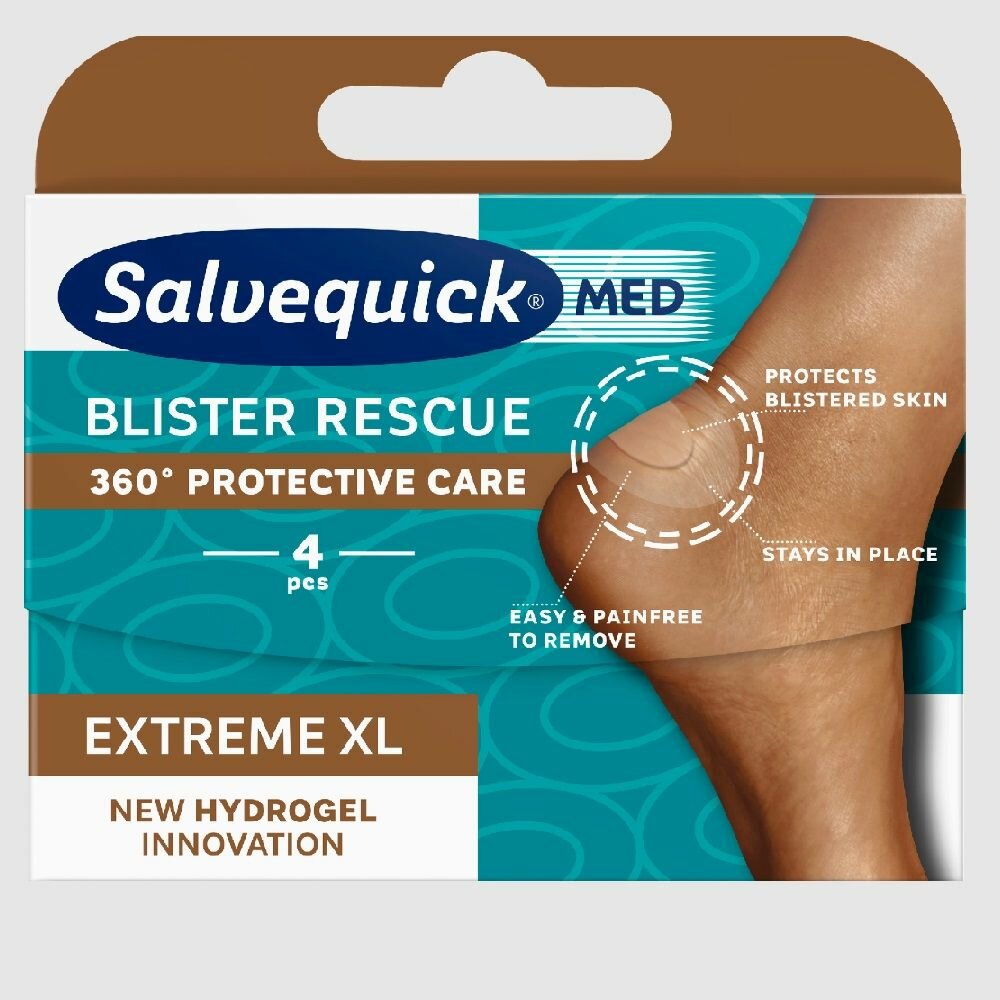 Пластырь Salvequick Blister Rescue Extreme пластырь от волдырей 4 шт