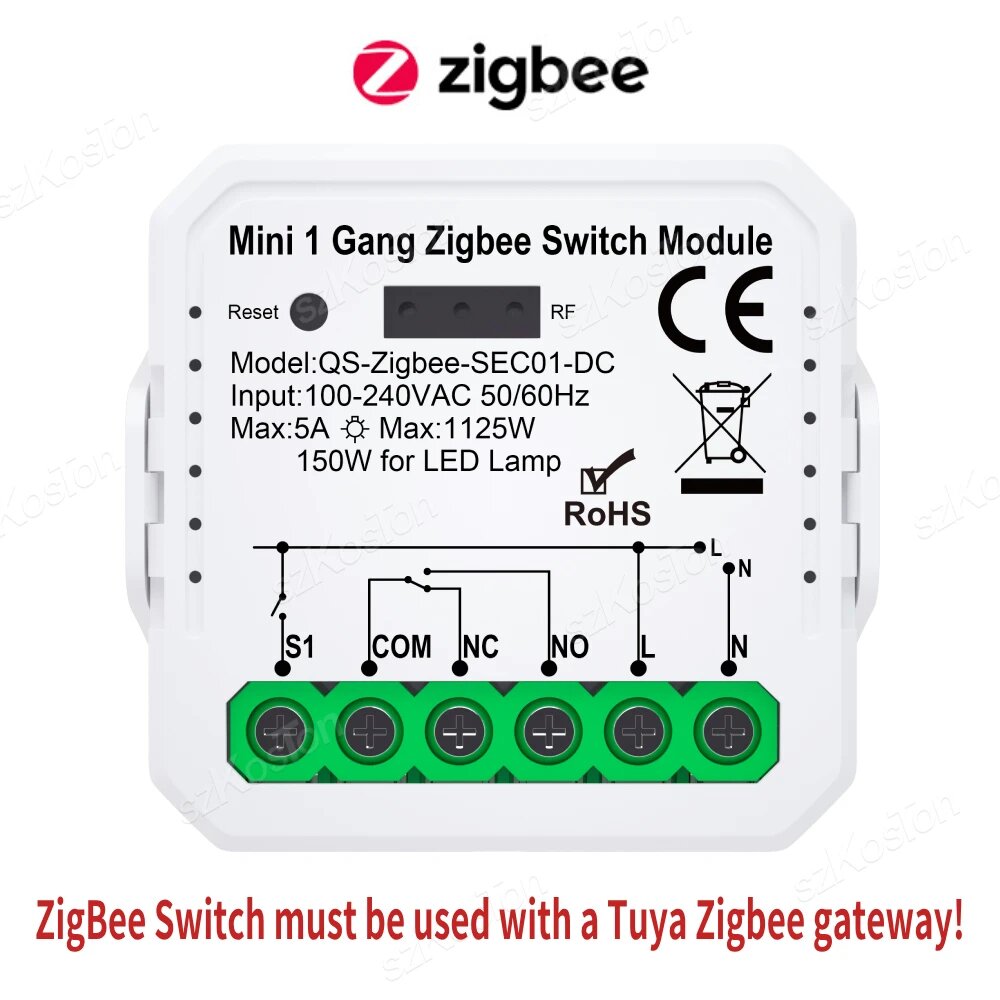 Умный модуль переключателя SZKOSTON для умного дома zigbee