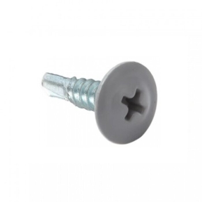 Саморез с прессшайбой АРТ 9998 4,2х16 сверло сигнально-серый RAL 7004, 100 шт