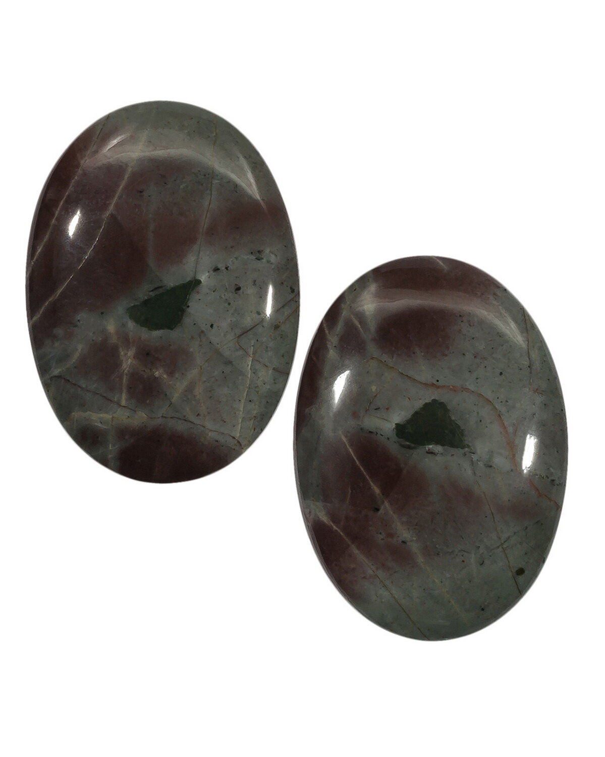 Кабошон Яшма (пара), размер: 37х26х4 мм, натуральный камень.