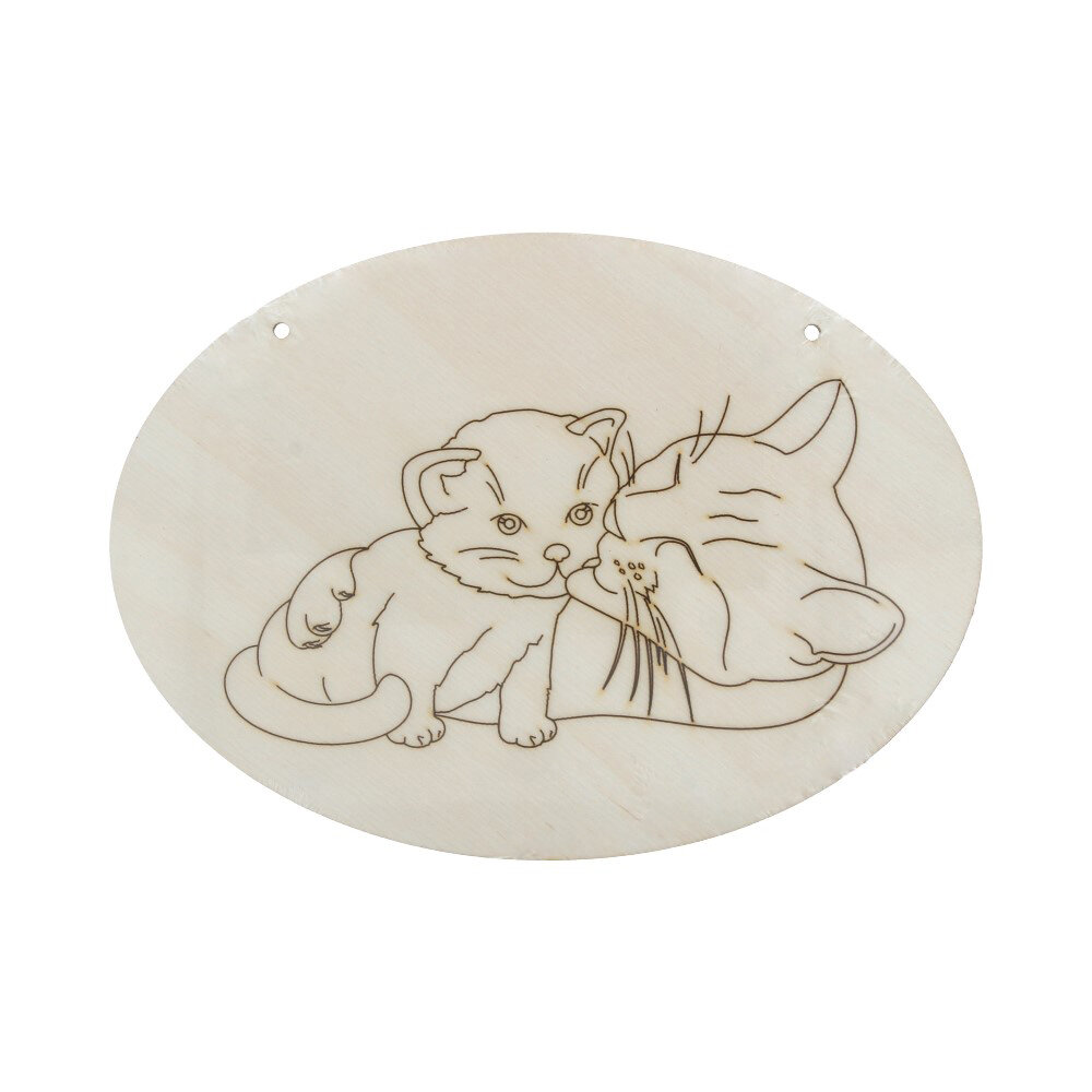 Заготовка для декорирования "Mr. Carving" ВД-328 Доска для выжигания и росписи "Котята"