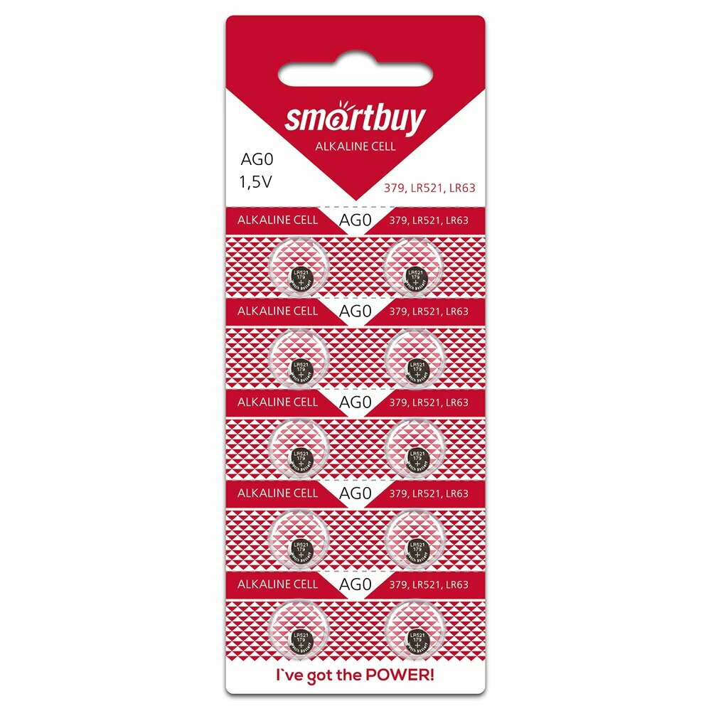 Батарейка Smartbuy G0 10 шт