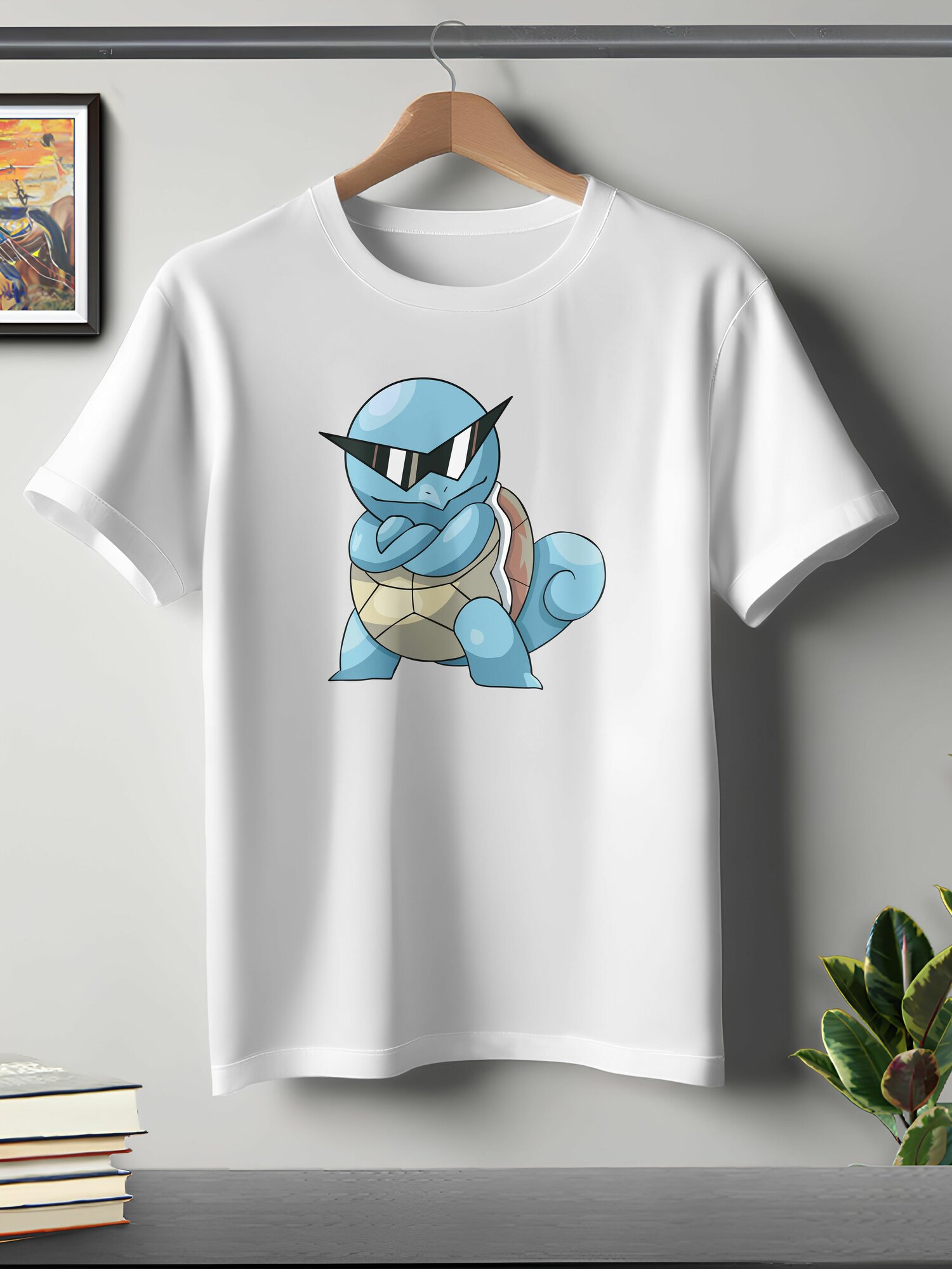 Футболка  Детская ONEQ 116 (6-7) размер с принтом Покемоны, белая