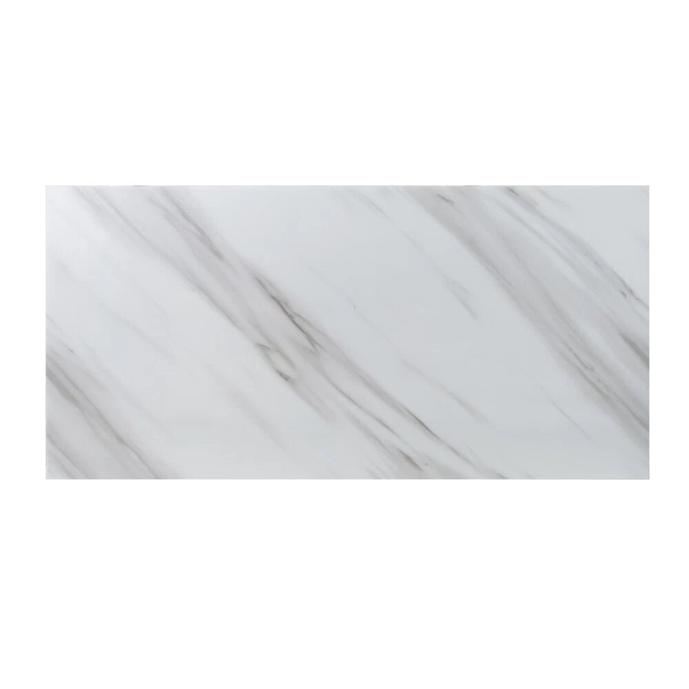 Панель самоклеящаяся ПВХ 600х300х2 мм Grace Нова Грета белый мрамор 1,08 кв. м (6 шт.) Grace ТП10031941