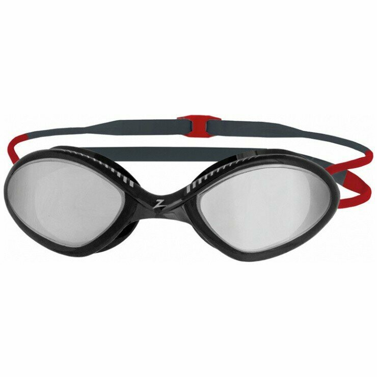 Очки для плавания ZOGGS Tiger Titanium Mirror, Grey/Red серый/красный (GYRDMSM) (Regular, серый/красный (GYRDMSM))