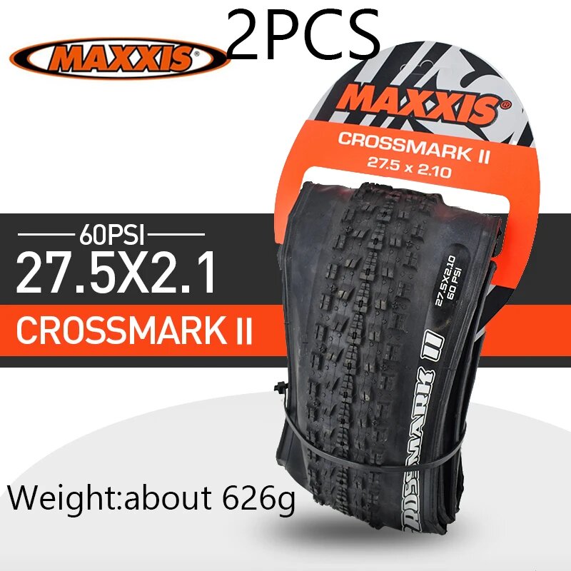 MAXXIS CROSSMARK шины для горных велосипедов 2 шт. Черный, 2pc 27.5x2.1 fold