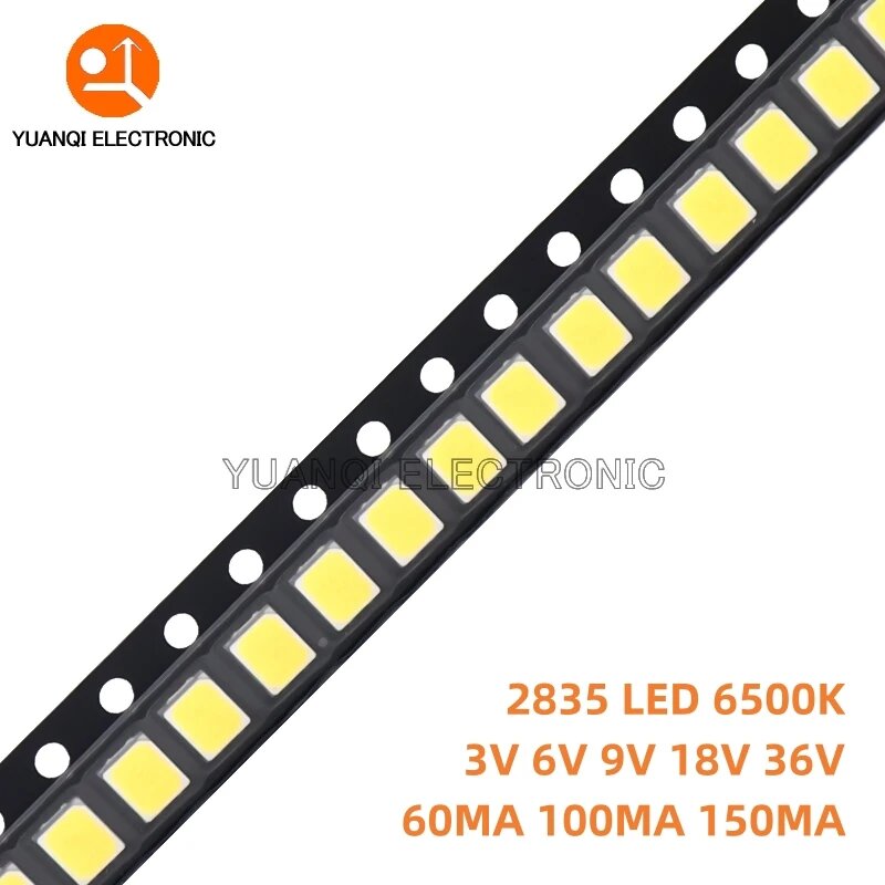 DSSRQI 2835 SMD светодиоды белые 100 шт 6V-150MA-1W