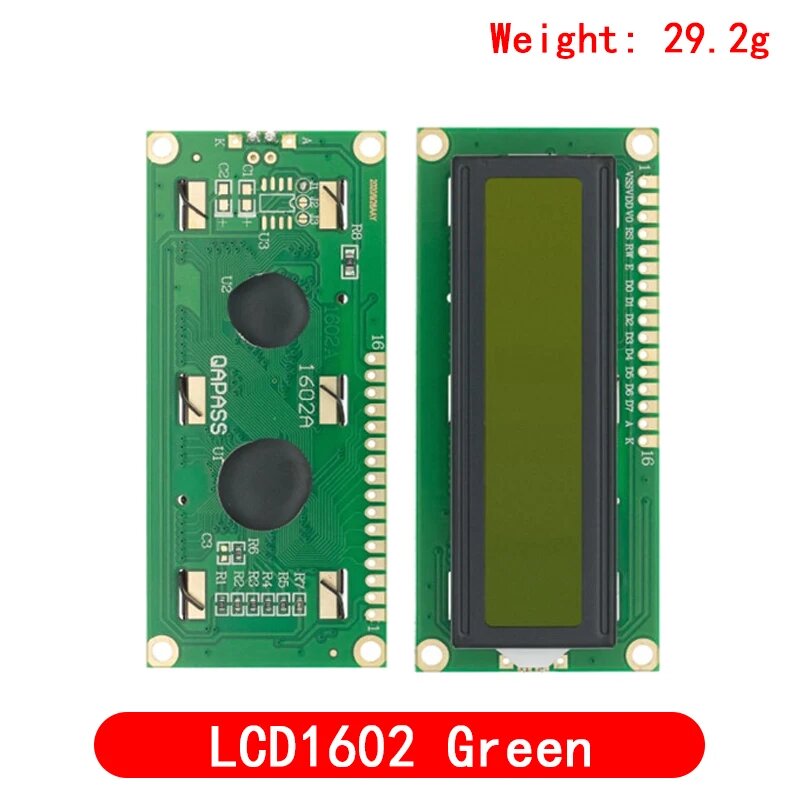 LCD1602 Green, ЖК-дисплей 16x2