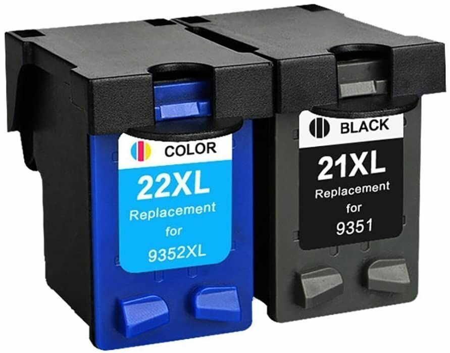 XIMI анти Картриджи для HP 21 XL 22 XL Совместимость HP DeskJet F4180 F2180 F2280 F380 F2290 D2460 PSC 1410 Чёрный цвет