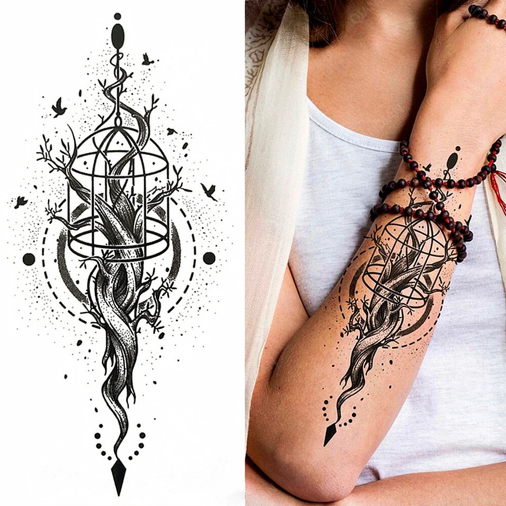 1 шт, водостойкие временные тату-наклейки на руку XQB-125