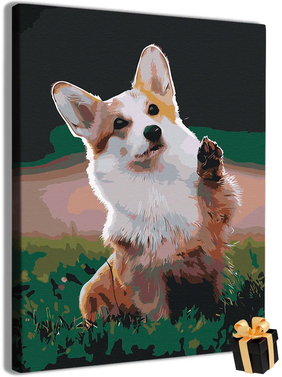 Картины по номерам Корги