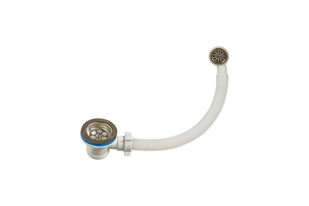 ORIO выпуск 1 1/2 с переливом для керамогранитной мойки А-5004-1 - канализационный выпуск