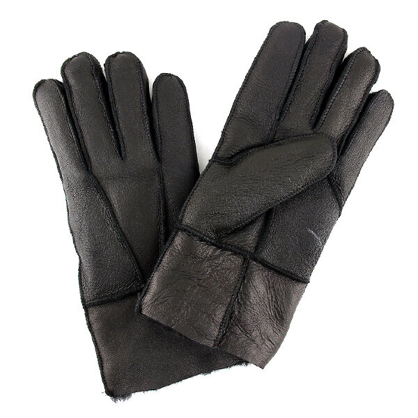Перчатки из кожи и натурального меха 70194