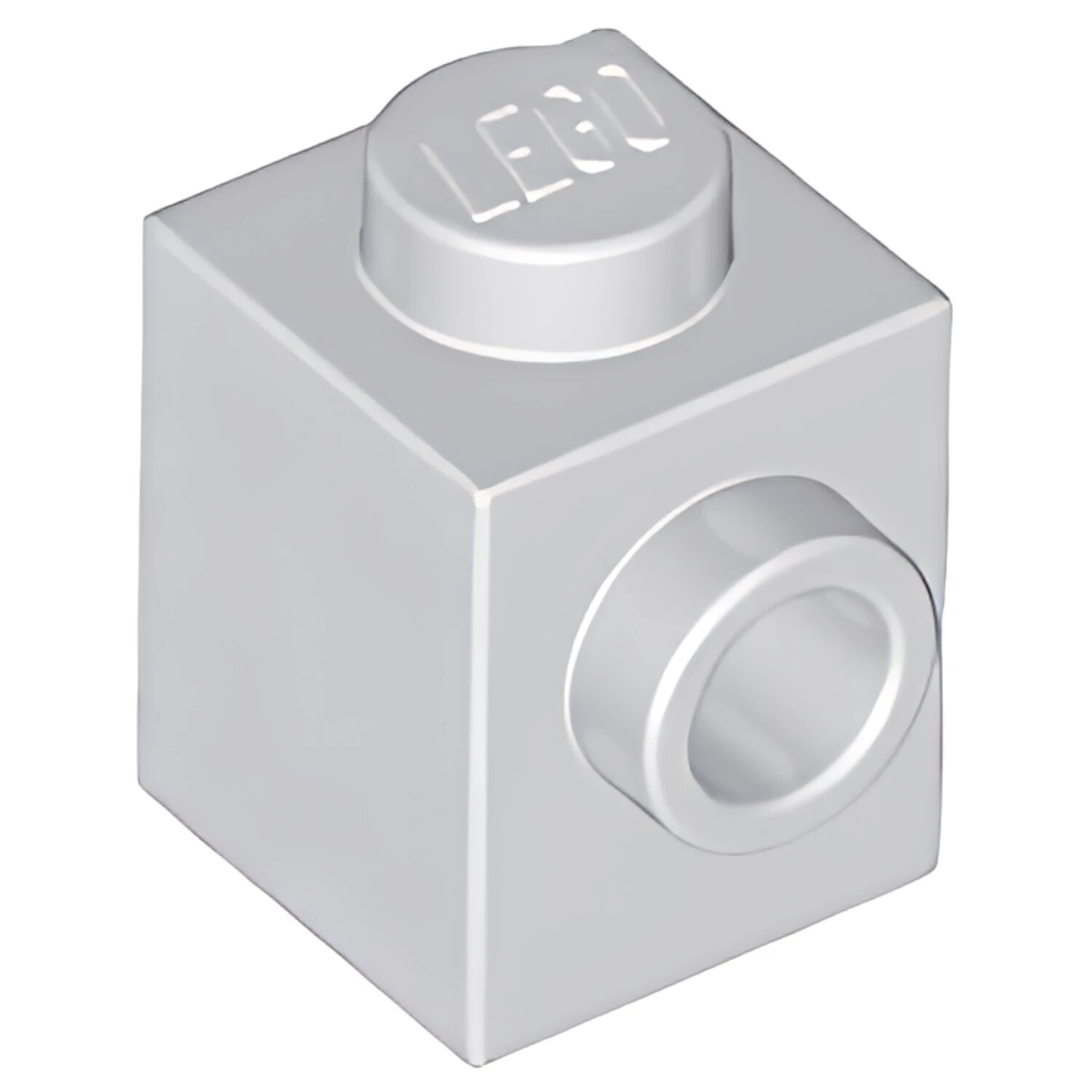 Деталь LEGO Brick, Modified 1 x 1 with Stud on Side 87087 Light Bluish Gray N