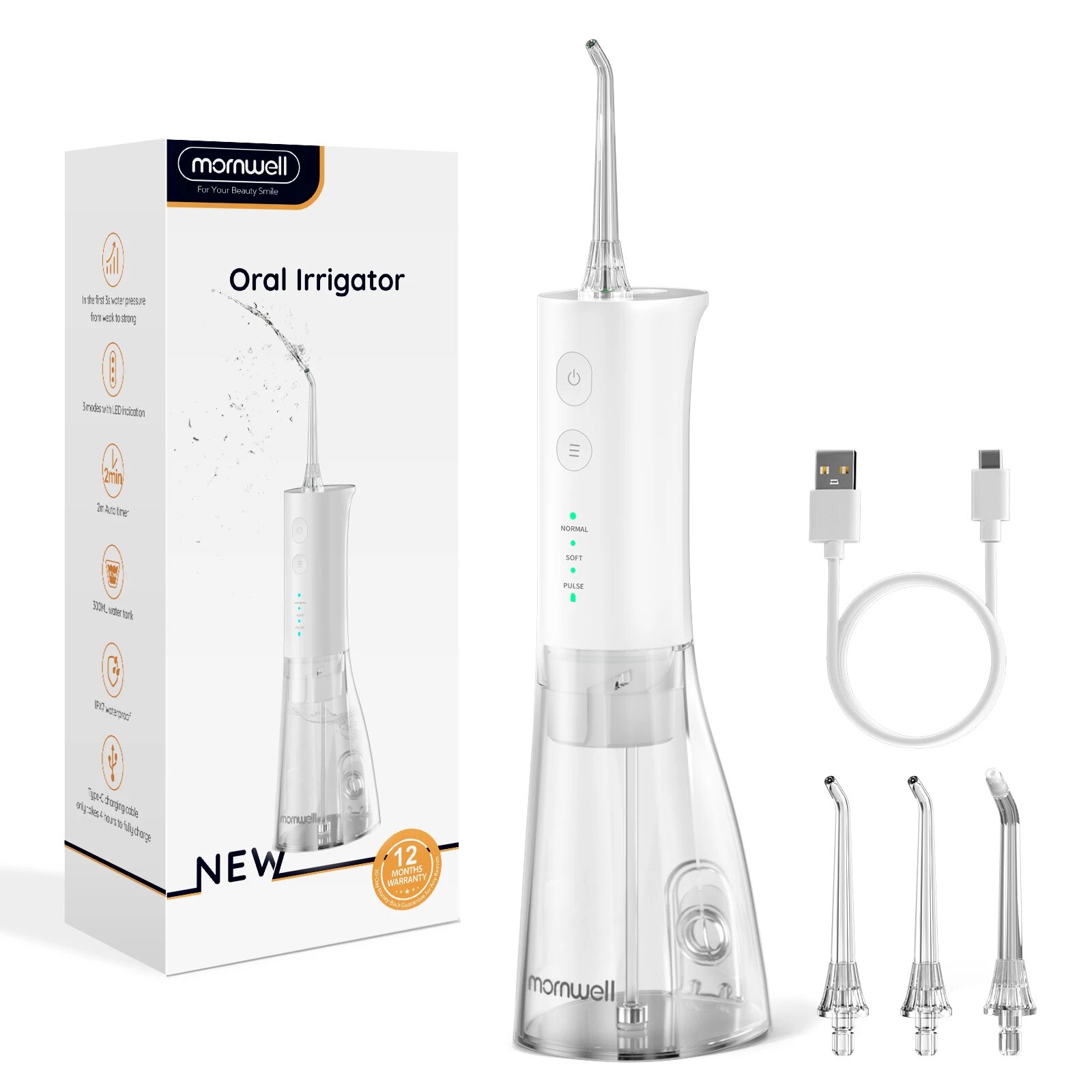 Mornwell F29 White ирригатор для полости рта