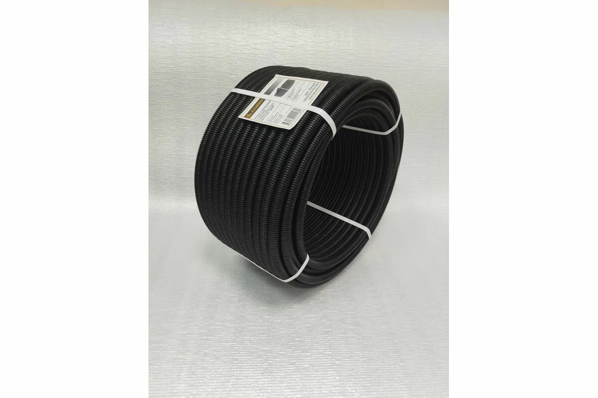 Труба гофрированная ООО "Азимут" d 25 ПНД черная азимут с зондом (100м) 00000001874