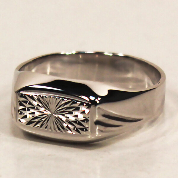 Печатка, серебро, 925 проба, родирование