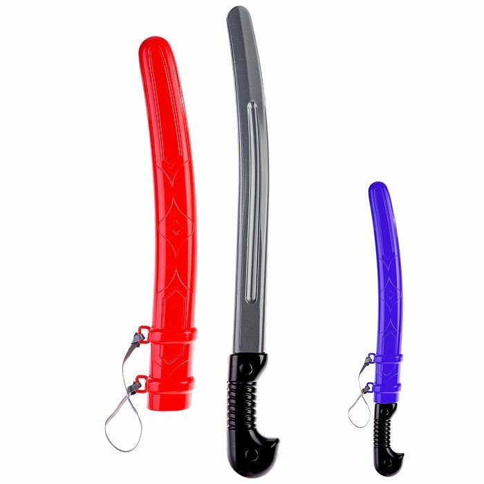 Сабля детская Пластмастер в ножнах, серая, пластик (56002)