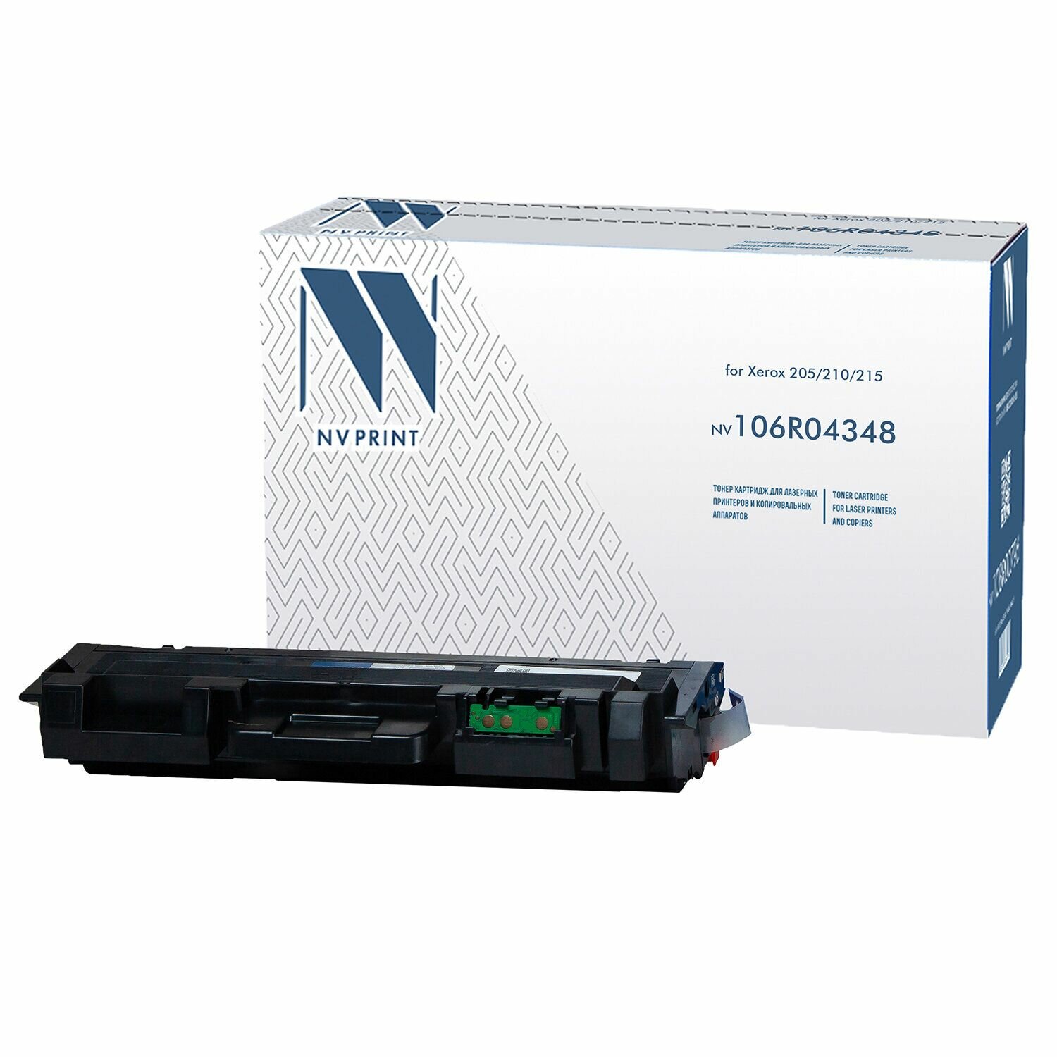 Картридж для лазерных принтеров NV PRINT Xerox 205, 210, 215, ресурс 3000 стр (NV-106R04348)