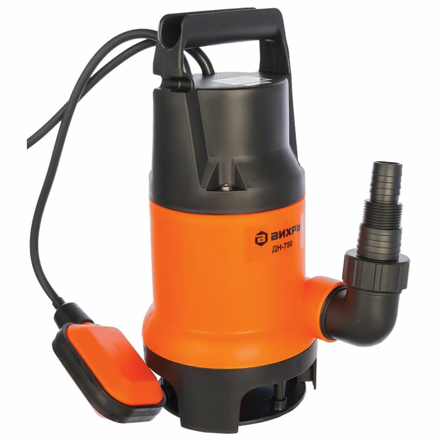 Дренажный насос Вихрь для грязной воды, ДН-750, 750 Вт, 255 л/мин, погружной