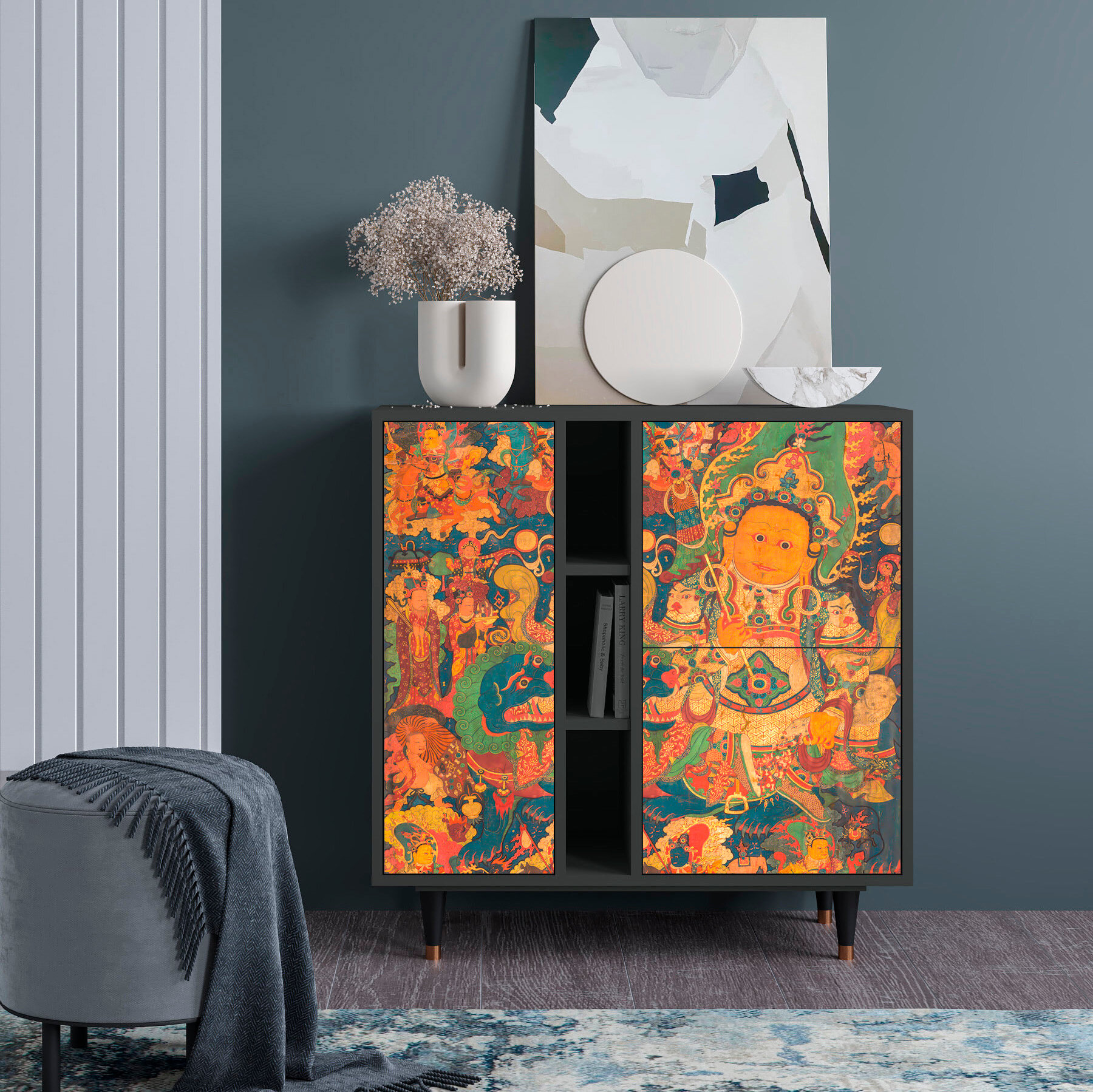 Комод - STORYZ - BS5 God by Vaisravana , Размер - 94 x 96 x 41 см, Цвет корпуса - , Антрацит