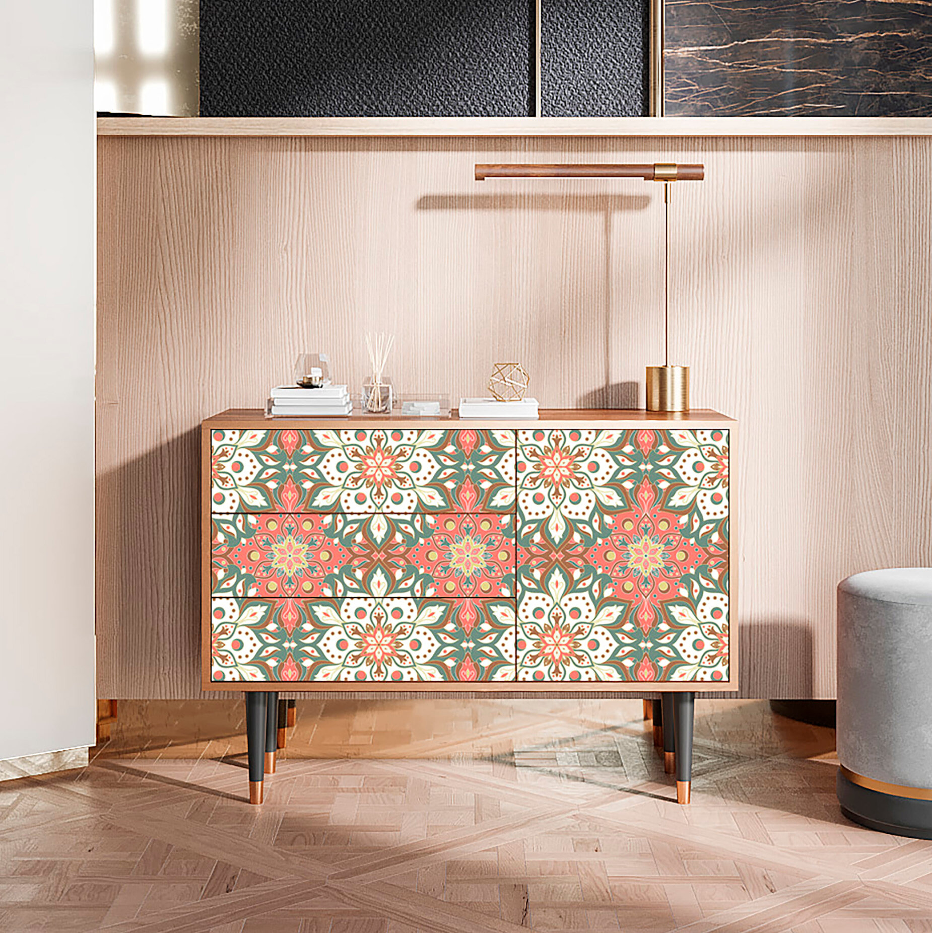 Комод - STORYZ - S3 Peach Grove, Размер - 115 x 84 x 41 см, Цвет корпуса - , Орех