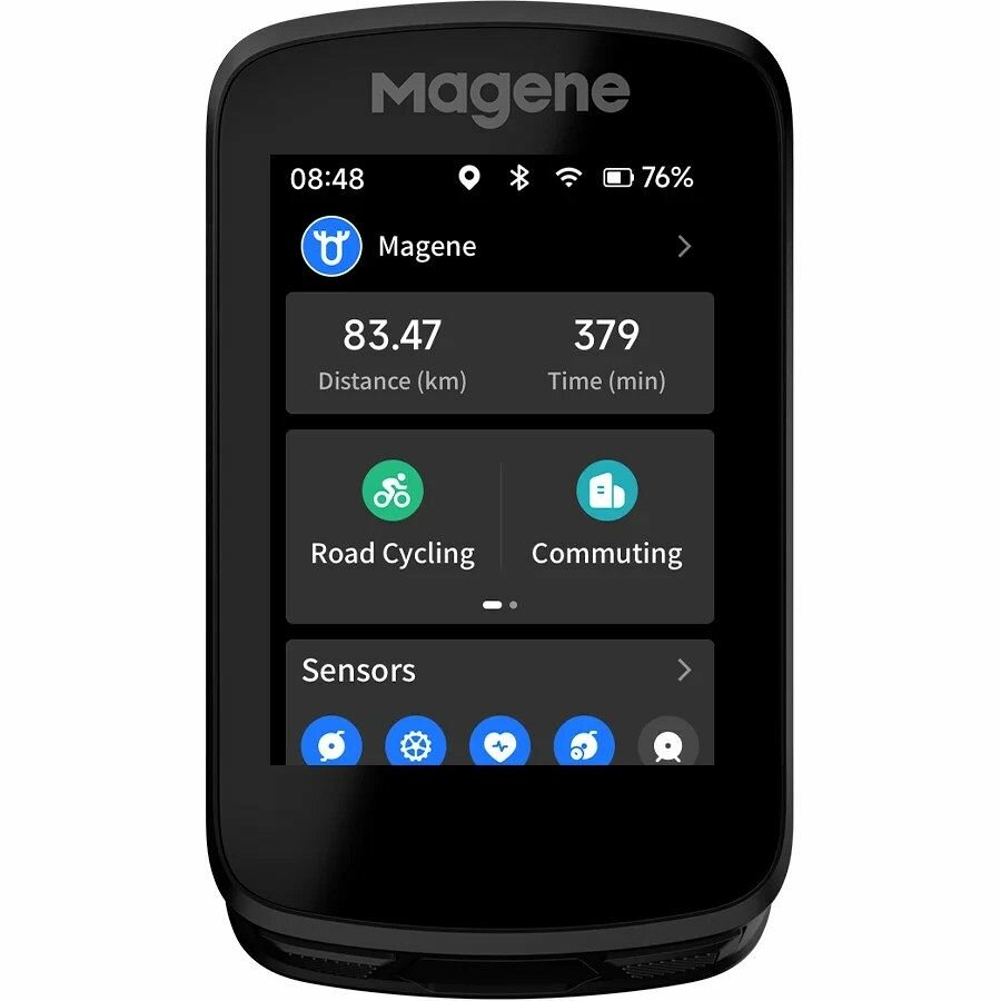 Умный GPS-велокомпьютер Magene C606, цветной сенсорный экран 2.8", стекло Asahi, Wi-Fi, Bluetooth, AGNSS, IPX7