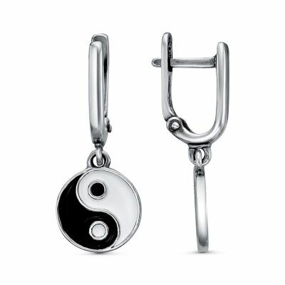 Серьги GOLDEN EAGLE, серебро, 925 проба