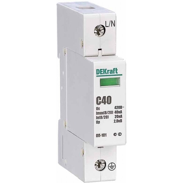 Ограничитель перенапряжений 1P 40кА класс C 440В, SCHNEIDER ELECTRIC 18015DEK (1 шт.)