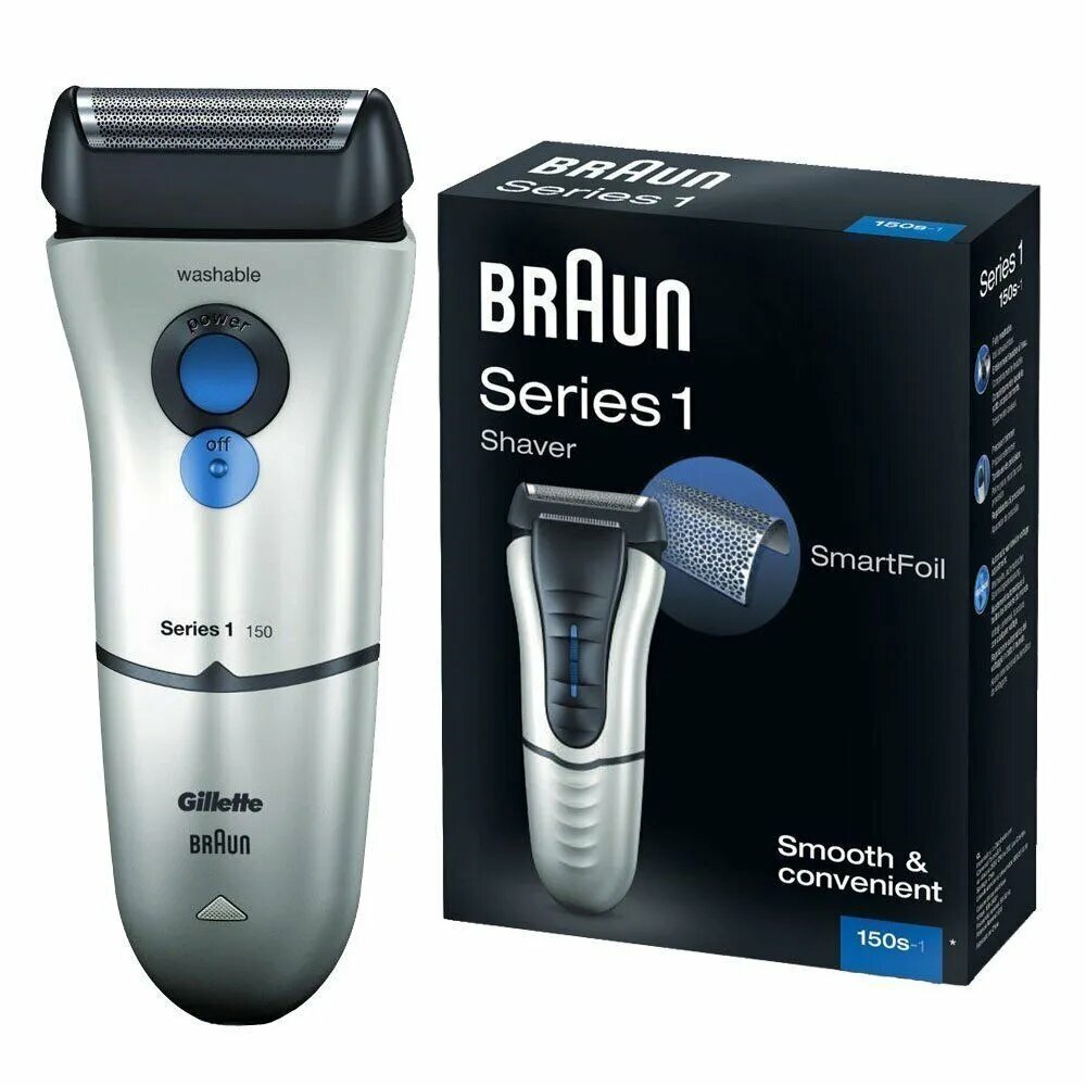 Braun Электробритва Braun 150s, серебристый