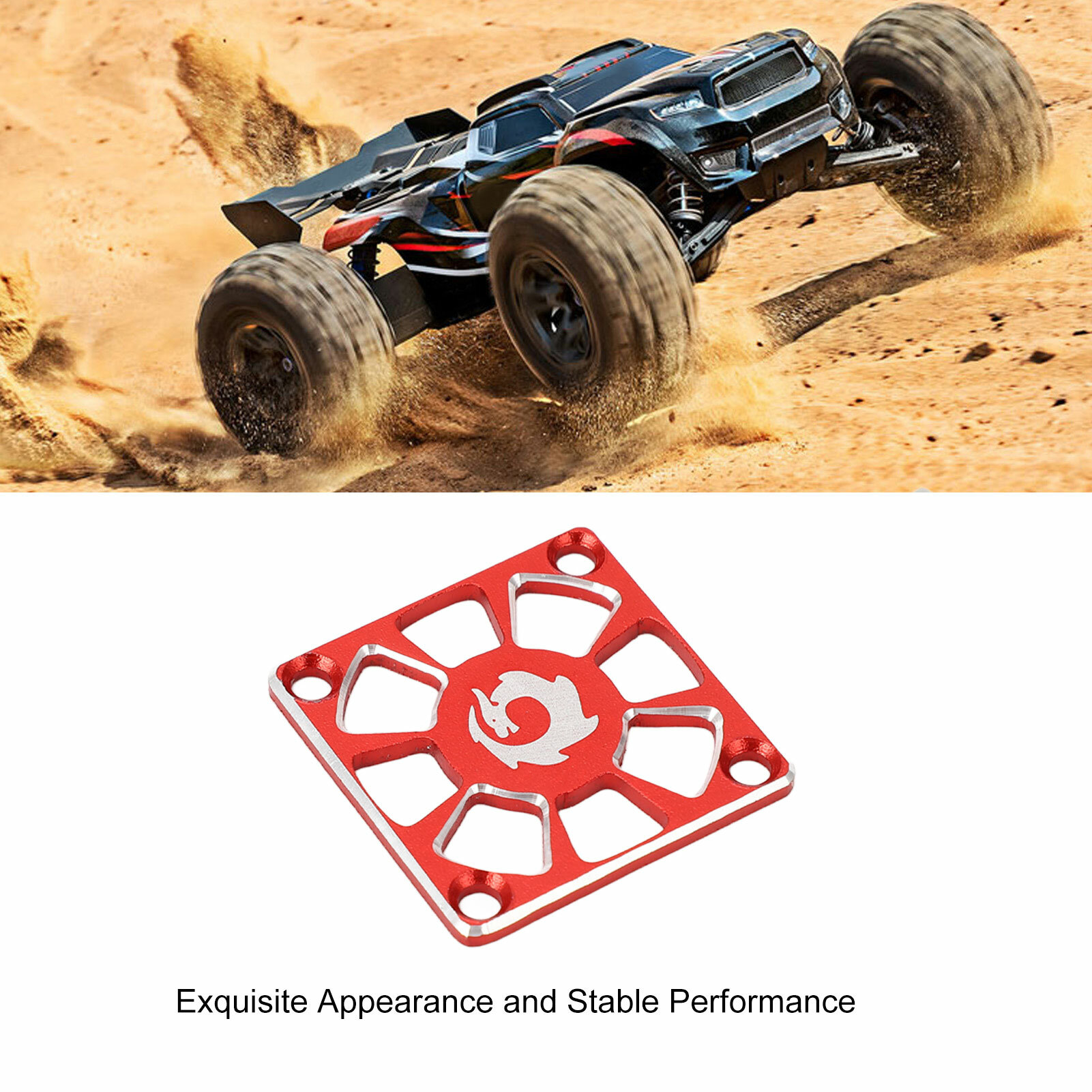 Крышка охлаждающего вентилятора RC, ширина 1,18 дюйма, из алюминиевого сплава, легкая, прочная, крутая, RC ESC, крышка охлаждающего вентилятора для замены защиты, красная