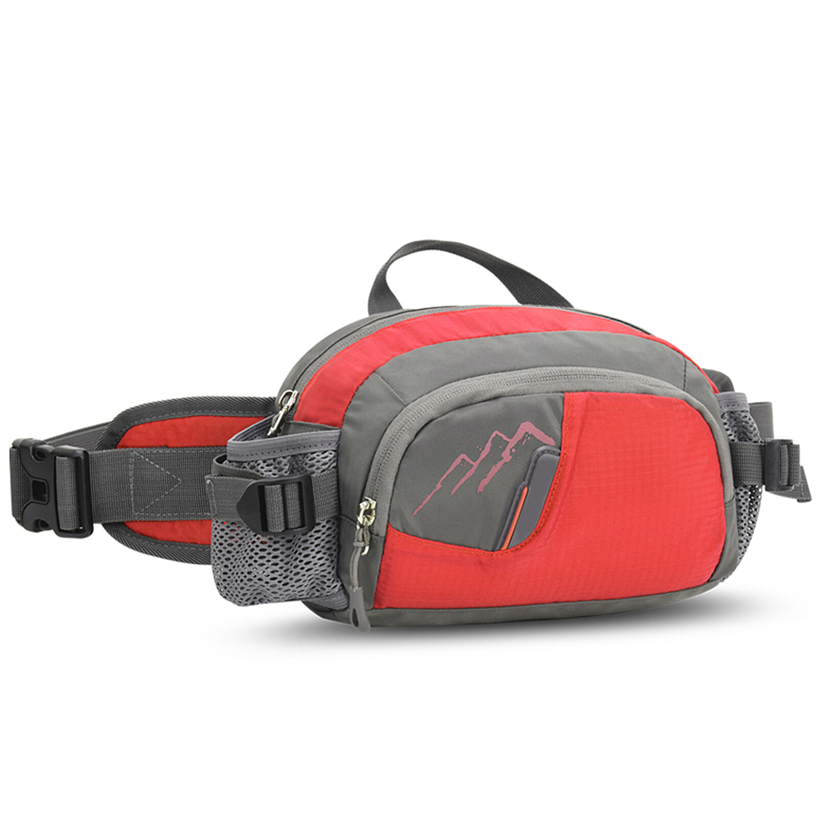 Поясная сумка для активного отдыха с держателем для бутылки с водой, подходит для езды на велосипеде, бега, ходьбы, походов, марафона, а также для мужчин и женщин.