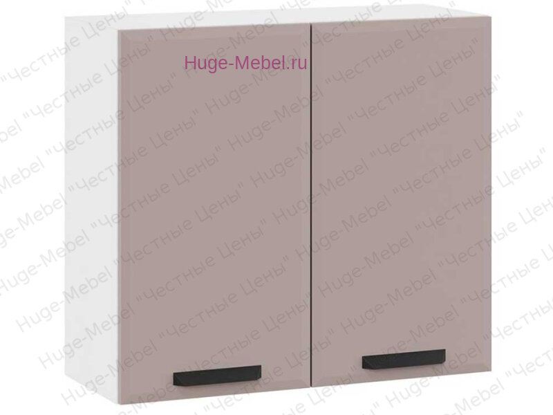 Кухонный шкаф верхний навесной 800 Призма (мокко супермат) Huge Mebel . Ширина 800 Высота 716. Кухонные шкафы