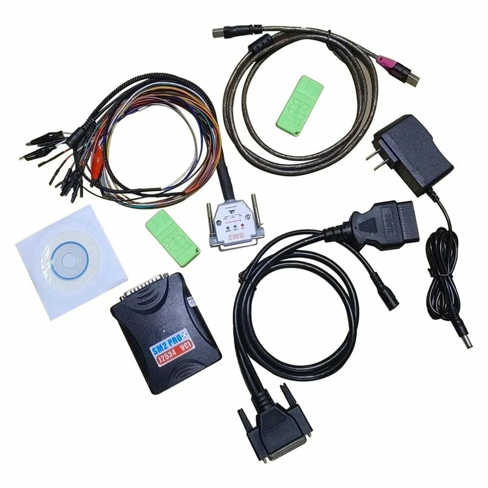 SM2 PRO J2534 VCI ECU Master OBD2 Чтение и запись US Plug