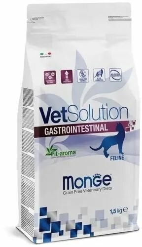 Сухой корм Monge VetSolution Gastrointestinal для кошек при забрлеваних ЖКТ (1шт по 1,5кг)