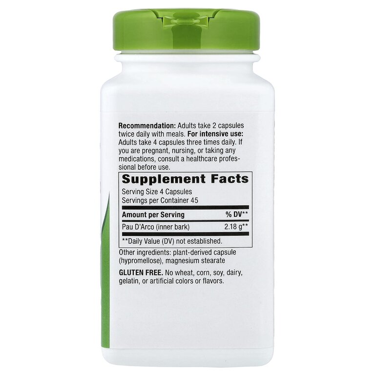 Nature's Way PAU D'ARCO (Флоэма муравьиного дерева) 1090 мг 180 капсул (Nature's Way)