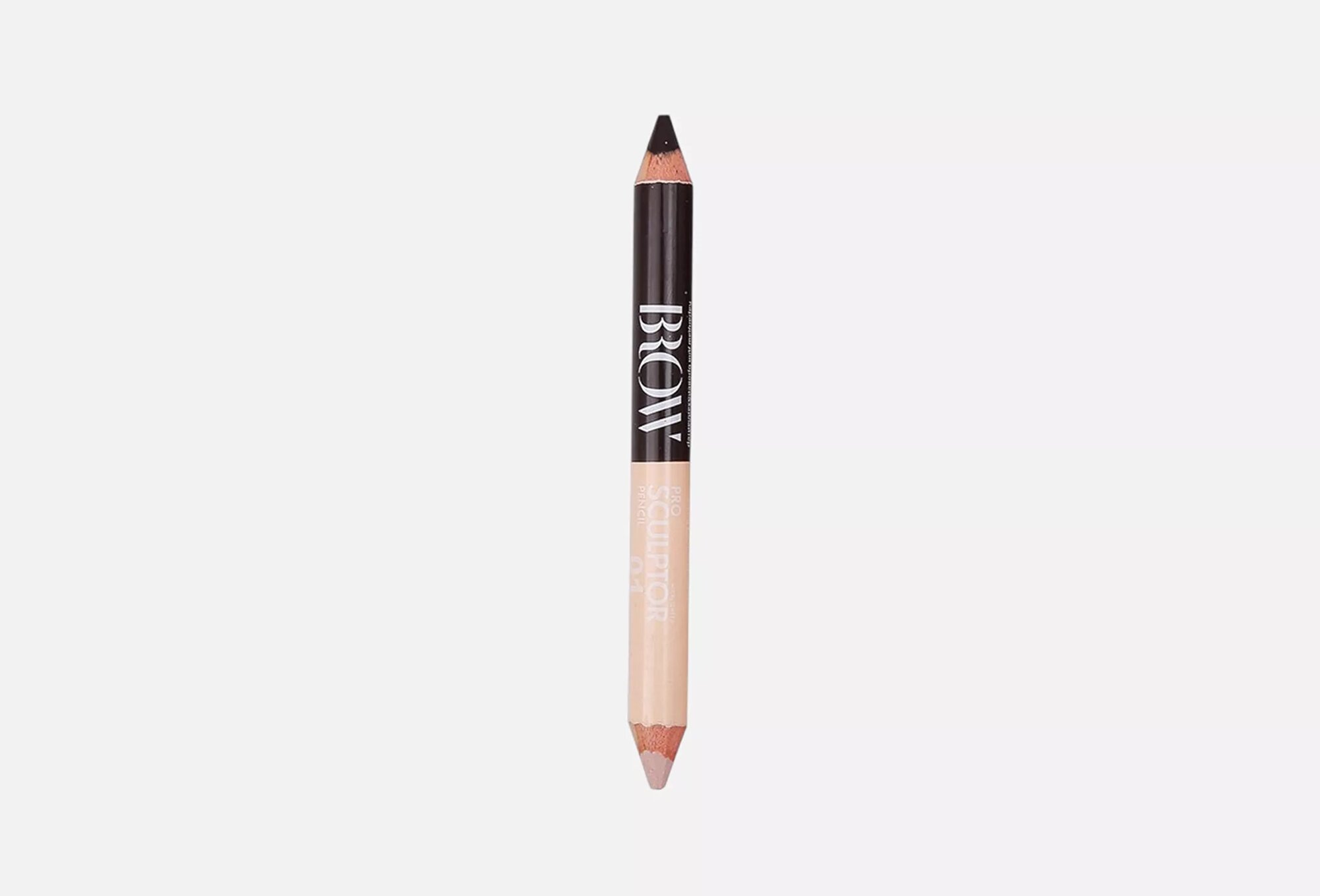 Карандаш-скульптор для бровей FARRES Double-sided sculptor pencil Белый/черный