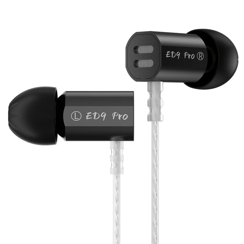 KZ ED9 PRO внутриканальные наушники, black no mic