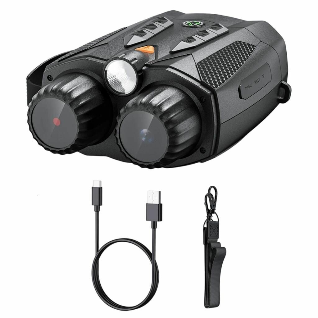 3-дюймовый экран для записи видео и фото, цифровой бинокль с камерой для кемпинга, охоты