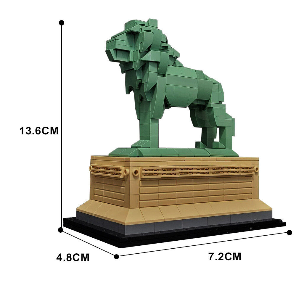 MOC-53134 Каменный лев, строительный блок, игрушечный лев, совместимый с Lego, дропшиппинг