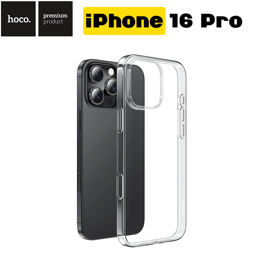 Чехол-накладка HOCO Creative Case iPhone 16 Pro, силиконовый, прозрачный