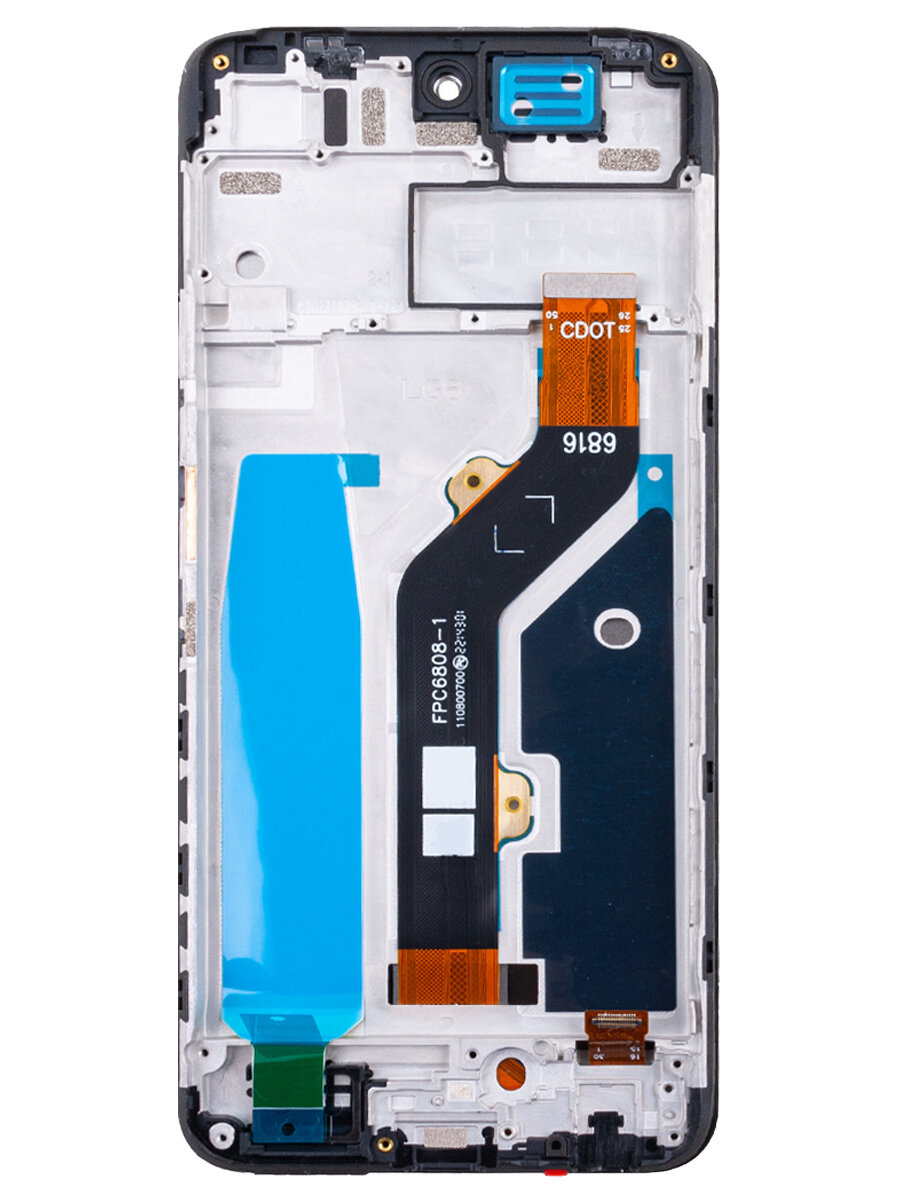 Дисплей для Tecno Pova 2 (LE7n) модуль с рамкой Черный - OR