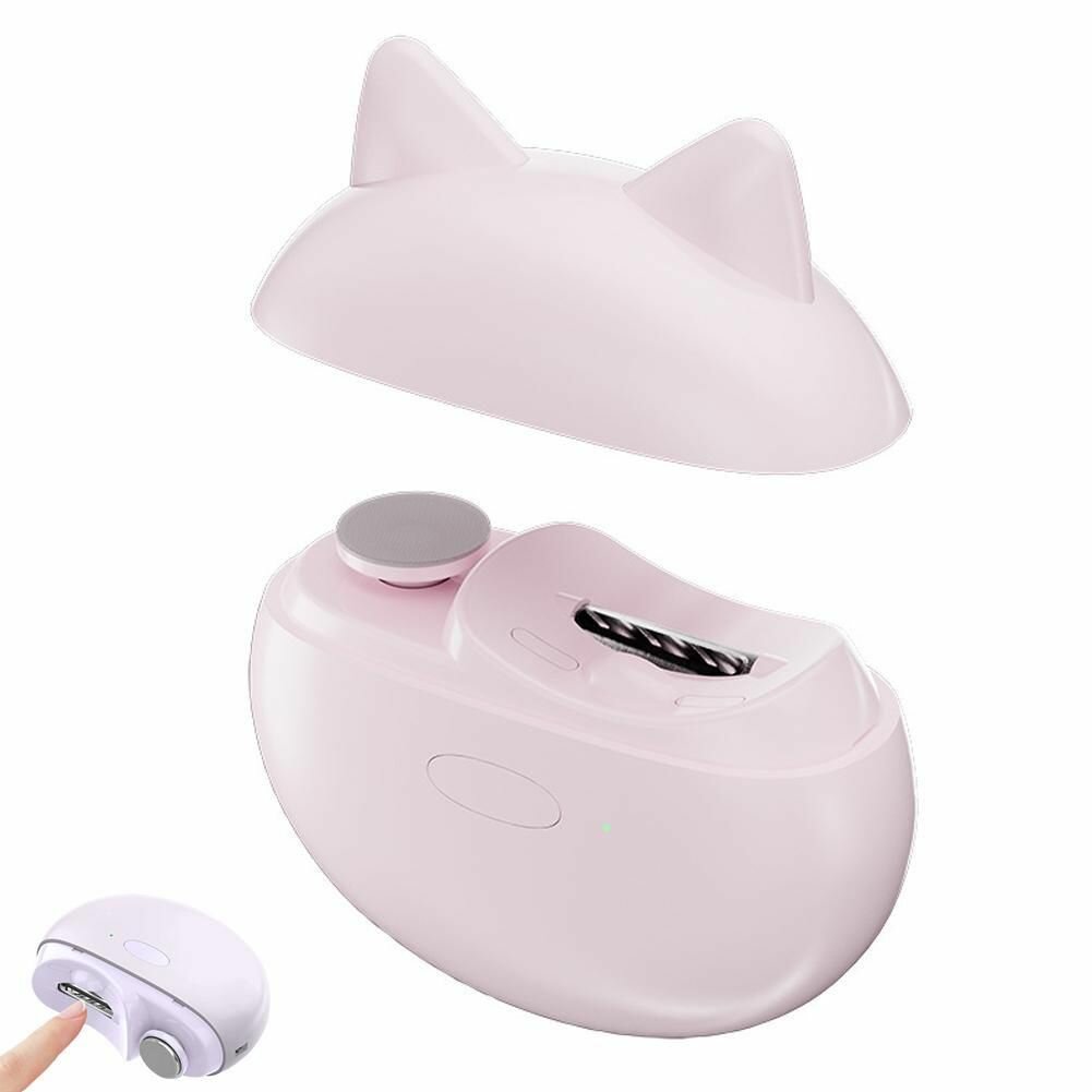 Электрическая пилочка для ногтей, полностью автоматическая машинка для стрижки и полировки ногтей, 2 в 1