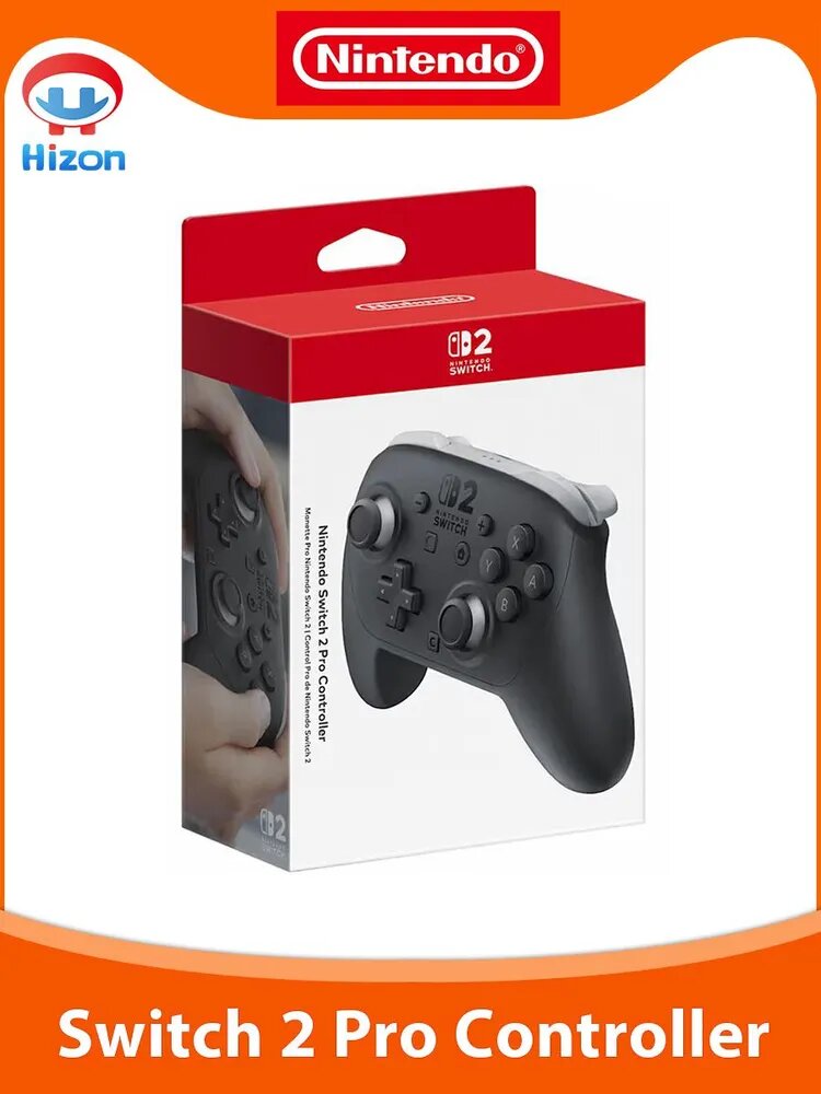 Nintendo Геймпад Switch 2 Pro Controller Bluetooth NFC Беспроводной контроллер для Switch 2, Черный