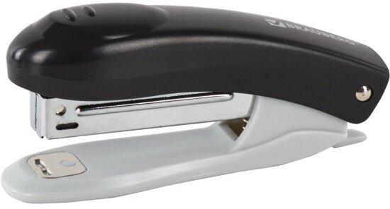 Степлер Brauberg №10 "Original", до 12 листов, с антистеплером, черный