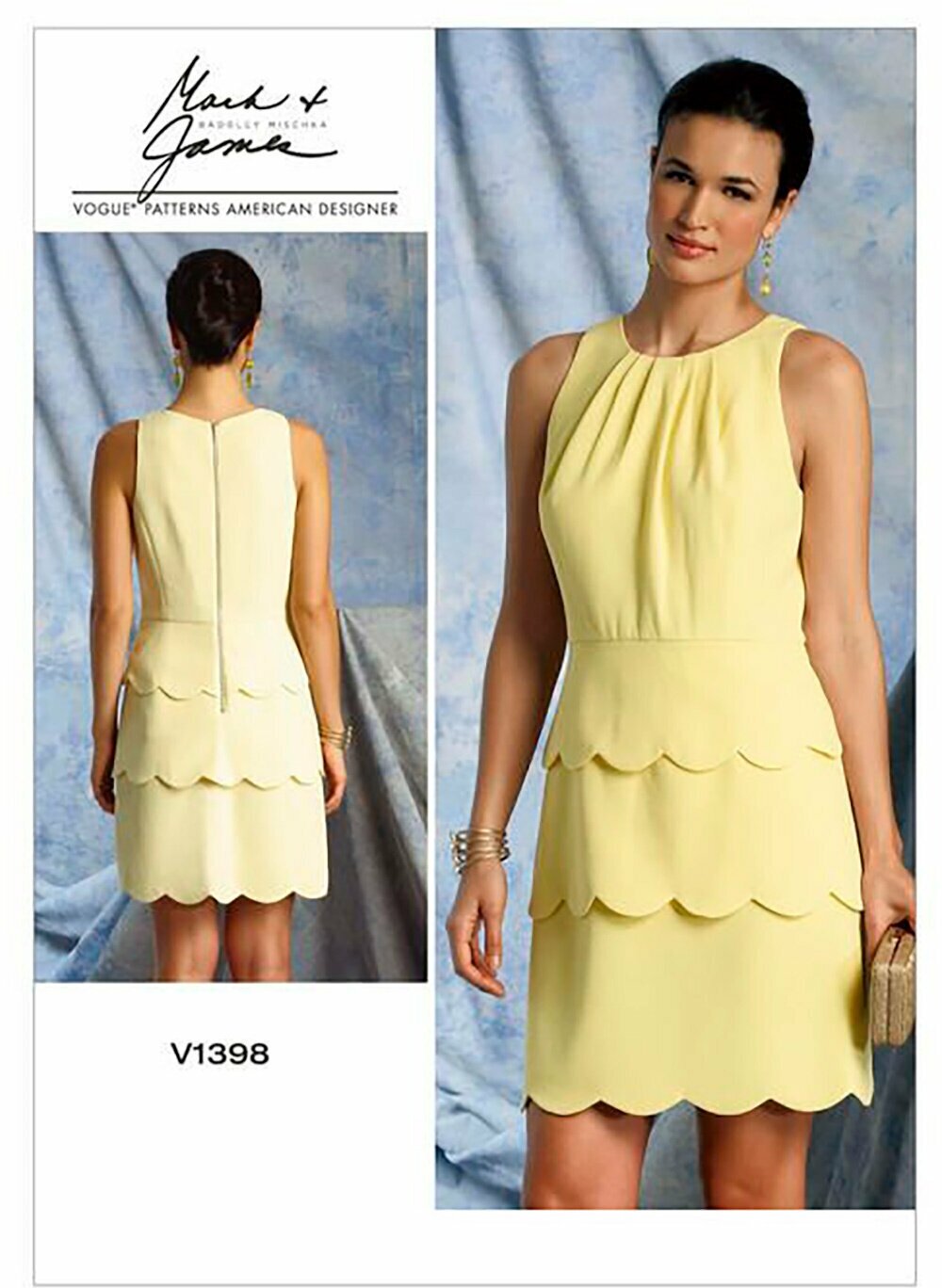 Выкройка VOGUE №1398 Платье с многоуровневой юбкой