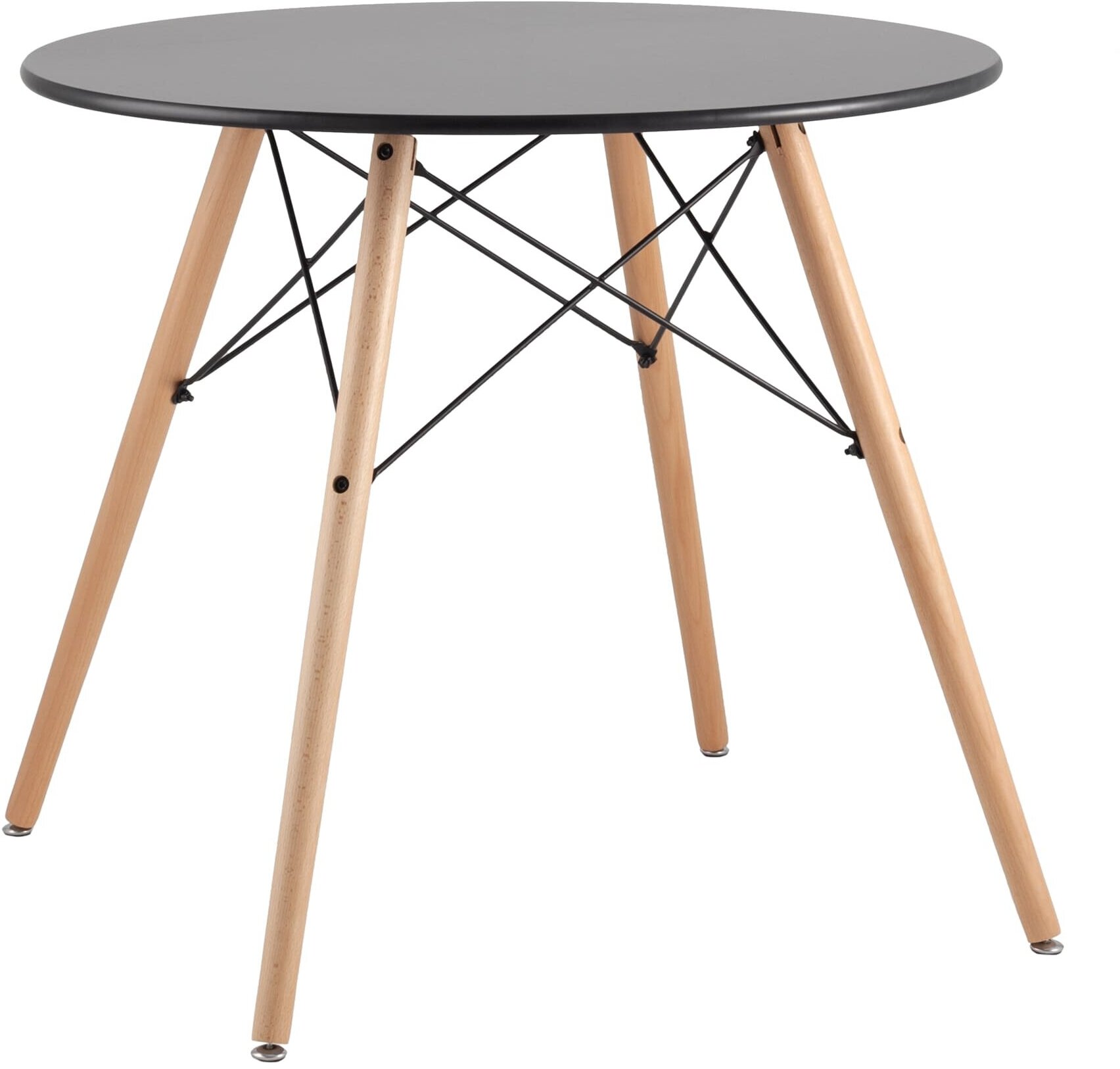 Стол круглый STOOL GROUP EAMES DSW NEW D=80 МДФ Черный Размеры: Высота 740мм Глубина 800мм Ширина 800мм