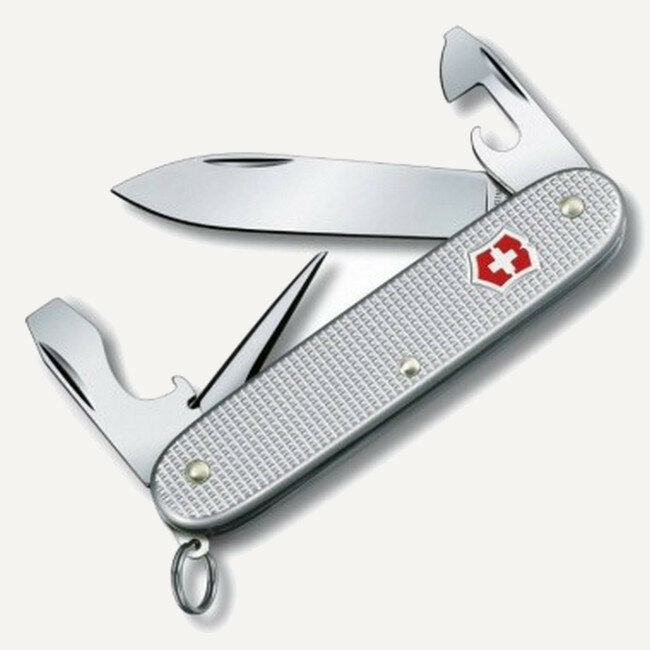 Victorinox Нож Victorinox Pioneer Alox, 93мм, 8 функций серебристый