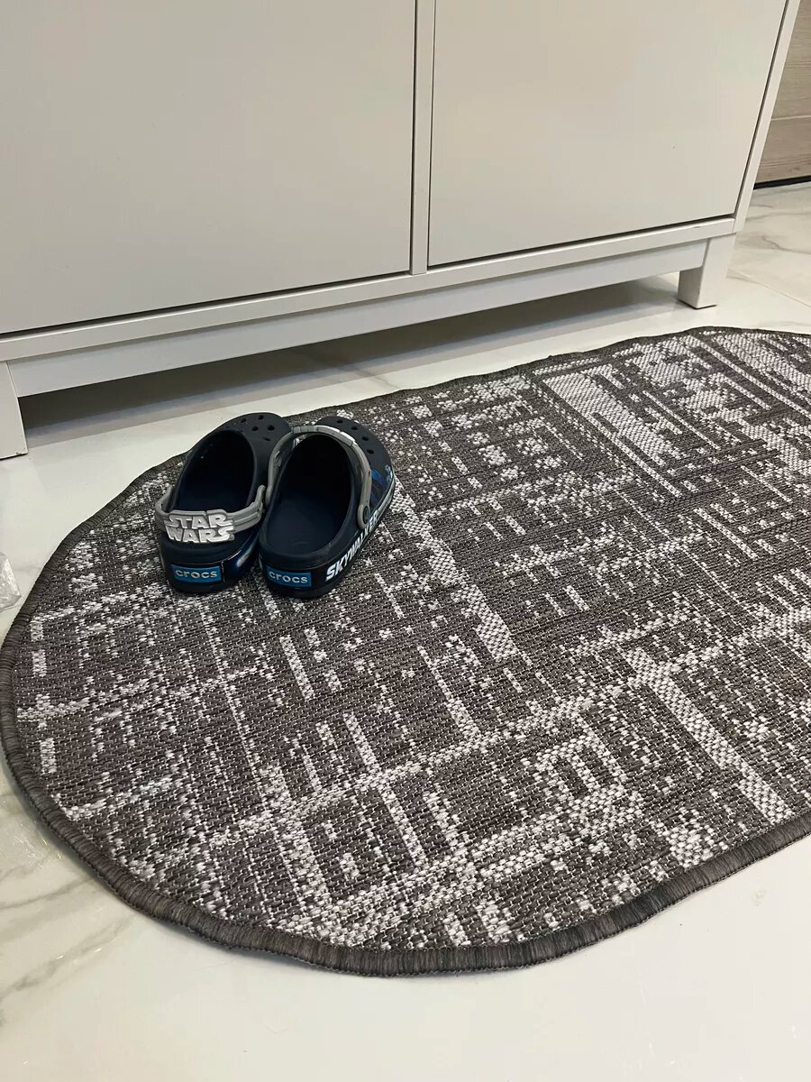 Коврик циновка Natali's Carpets, 60x100 см, латексная основа, антискользящий, безворсовый